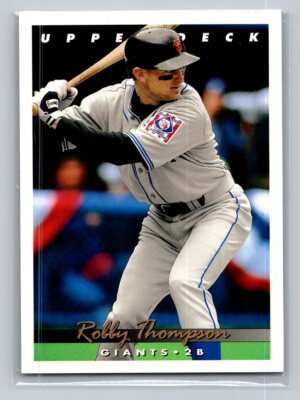 1993 Upper Deck Robby Thompson #126 Baseball San Francisco Giants | eBay