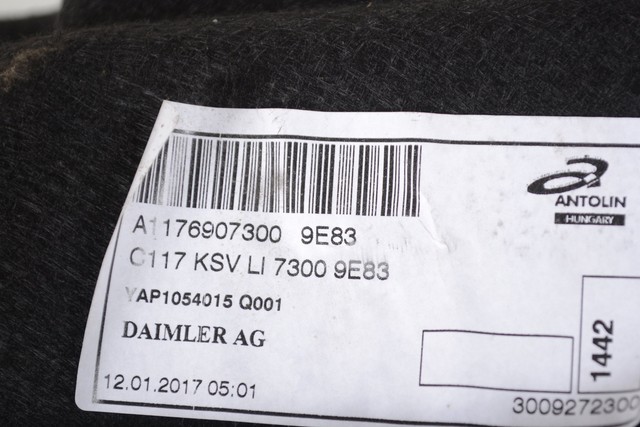Mercedes-Benz CLA Coupe C117 Rear Left Trunk Boot Panel Trim ...