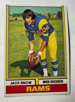 1974 Topps #83 Jack Snow Los Angeles Rams EX-NM | eBay