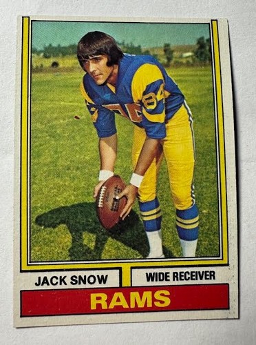 1974 Topps #83 Jack Snow Los Angeles Rams EX-NM | eBay