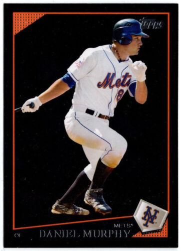 2009 Topps #182 Daniel Murphy New York Mets Black Walmart Border RC EX ...