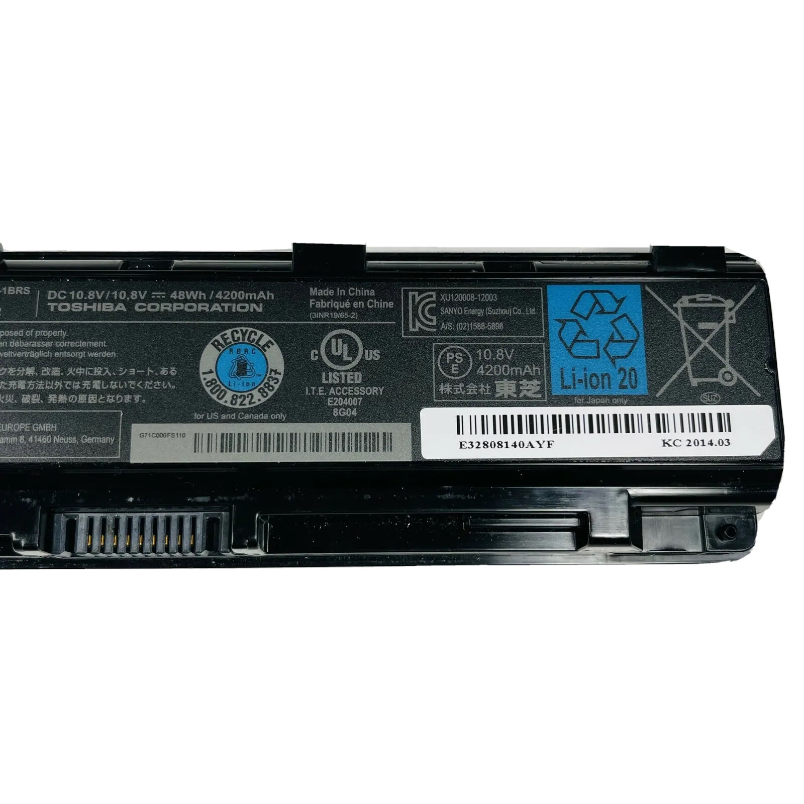 Genuine Toshiba Satellite S75-A S75-B Laptop Battery PA5109U-1BRS 10.8V ...