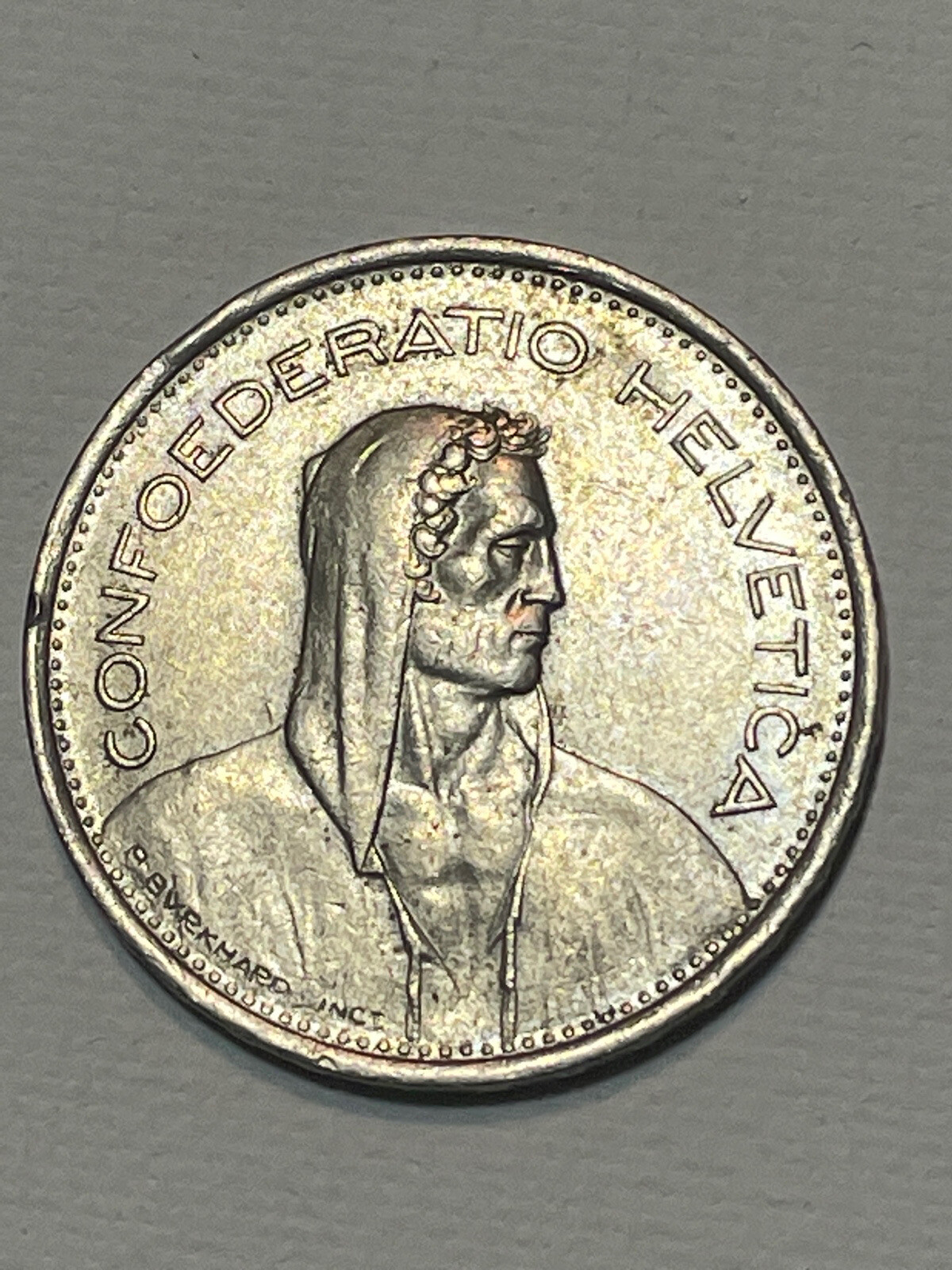 confoederatio helvetica coin 1968 5FR | eBay