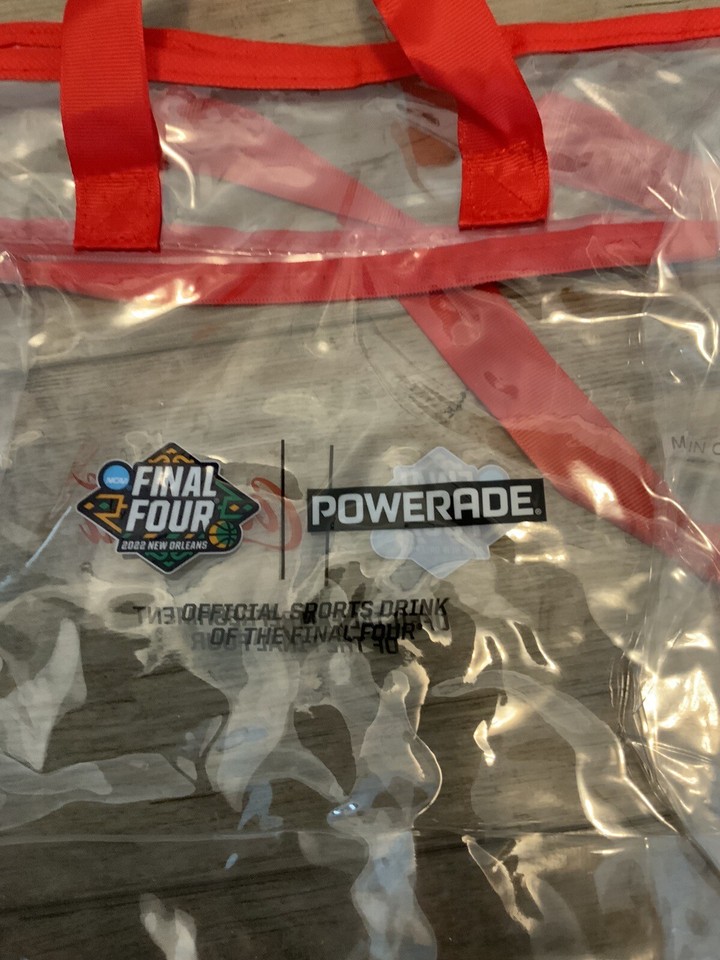 (2) NCAA 2022 Final Four Stadium Approved Powerade Waterproof Clear ...