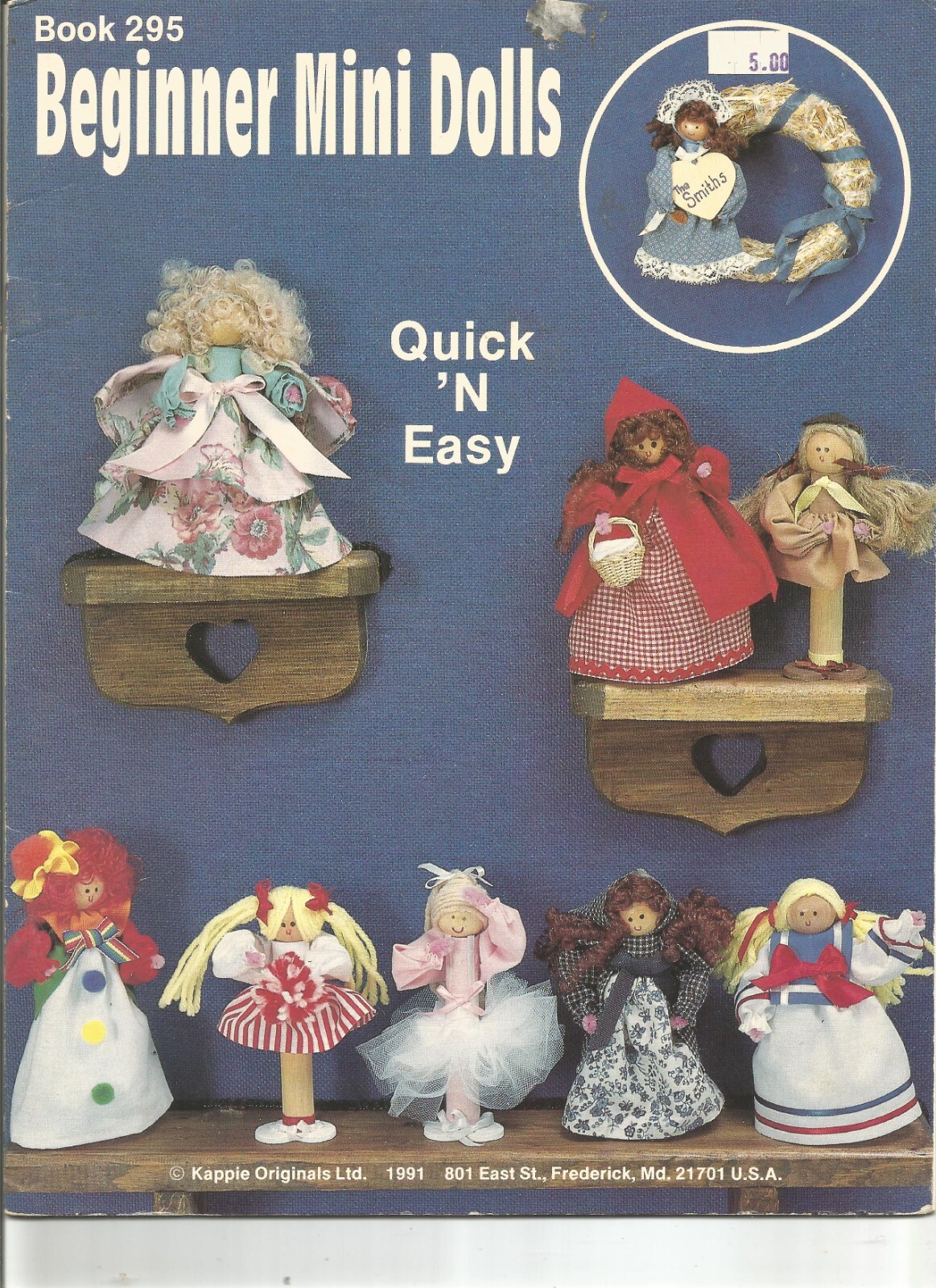 Beginner Mini Dolls Craft Book #295 Quick 'n Easy - Miniature Kappie ...