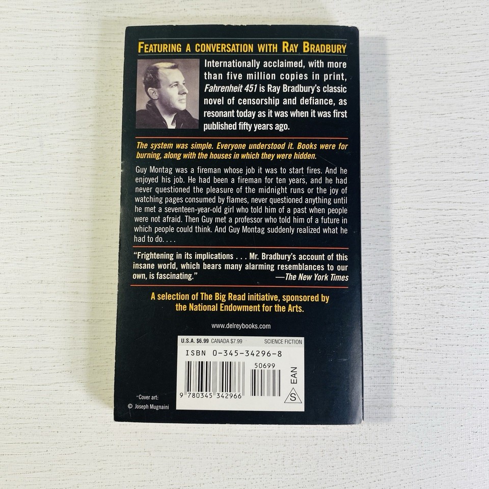 Fahrenheit 451 by Ray Bradbury 1987, Mass Market | eBay