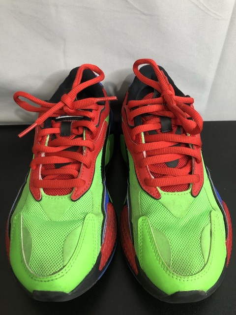 Puma Boys RS X3 Size 7C Tailored 373716-01 Green Running Shoes Sneakers ...
