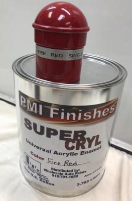 Fire Red Gallon Single Stage ACRYLIC ENAMEL Car Auto Paint | eBay