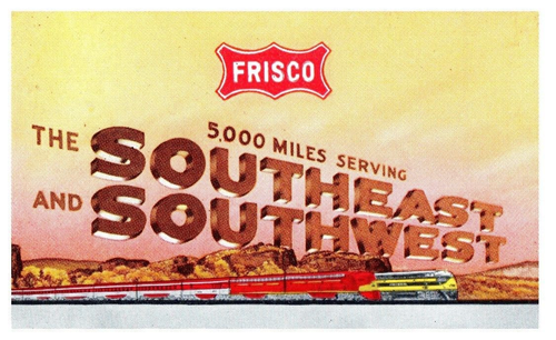 FRISCO St. Louis San Francisco Railway 1954 Train Pocket Calendar ...