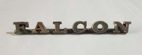 ORIGINAL FORD "FALCON" Metal Boot Bonnet Fender Door Panel Car Emblem ...