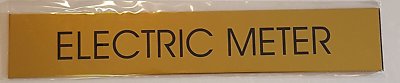 Electric Meter sign Gold (2X11.75)-REF24-1027 | eBay