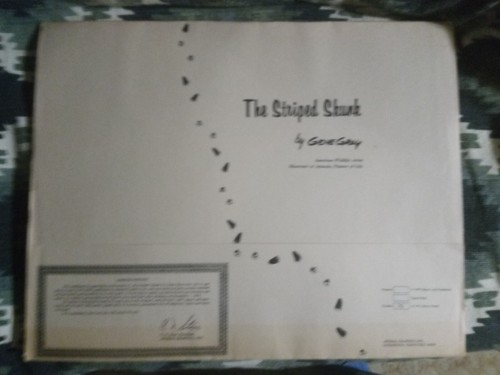 Gene Gray - Striped Skunk - Art Proof 1969 SIGNED # 76/100 | eBay