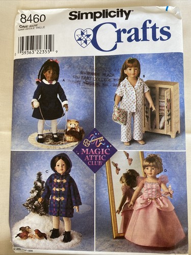 Simplicity 8460 18” Doll Clothes Sewing Pattern - Uncut | eBay