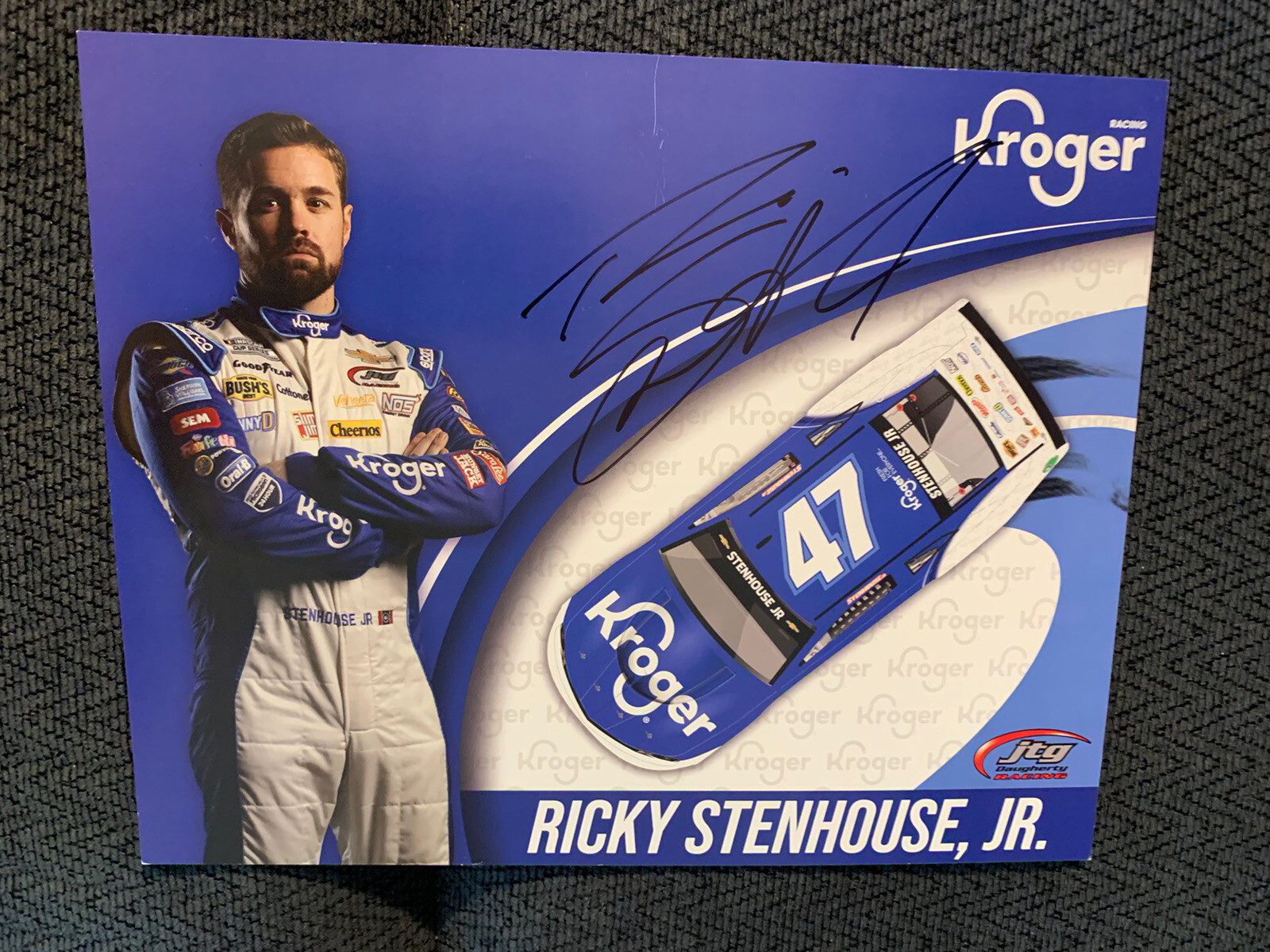 Ricky Stenhouse Jr Signed Promo Hero Card Nascar Autographed 2021 | eBay