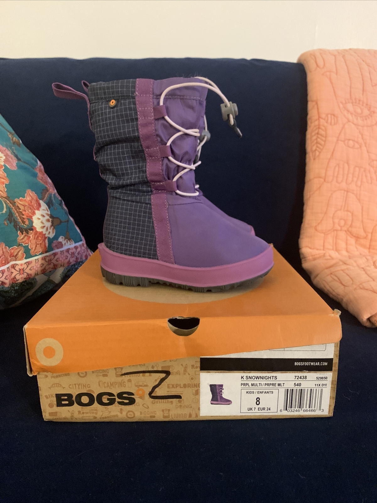 Bogs Purple Snownights Insulated Winter Waterproof Boots Youth Girls ...