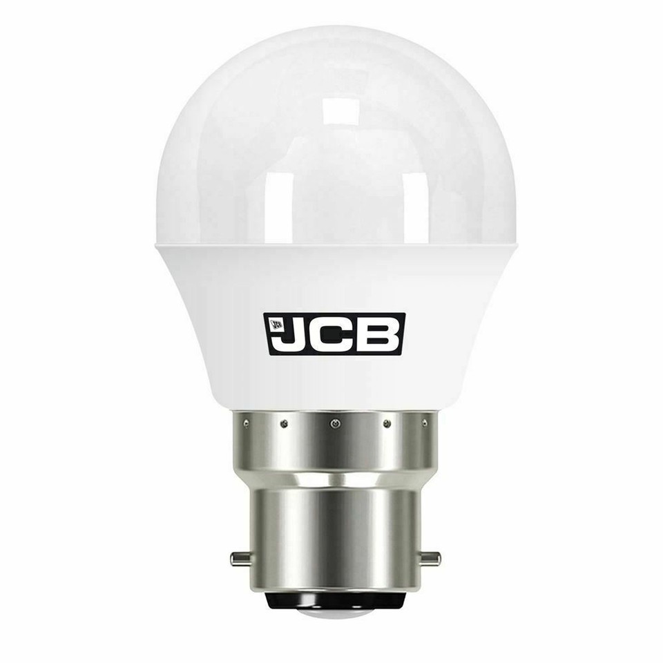 2 To 12 PACK 6W = 40WATT JCB LED BAYONET/BC/B22 GOLF BALL LIGHT BULB ...