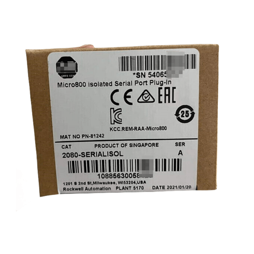 New Sealed Allen-bradley 2080-SERIALISOL Micro800 Isolated Serial Port ...