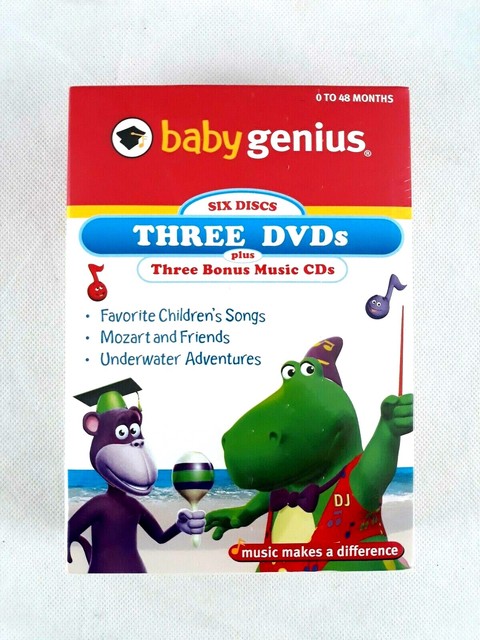 Baby Genius DVD Set 3-Pack Plus 3 Music CDs 0 to 48 Months | eBay
