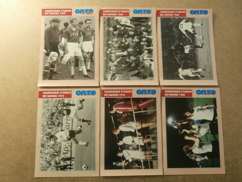 MULLER, GULLIT, PLATINI, EURO 1960 TO 1996, 10 RARE ROOKIE CARDS (JT29 ...