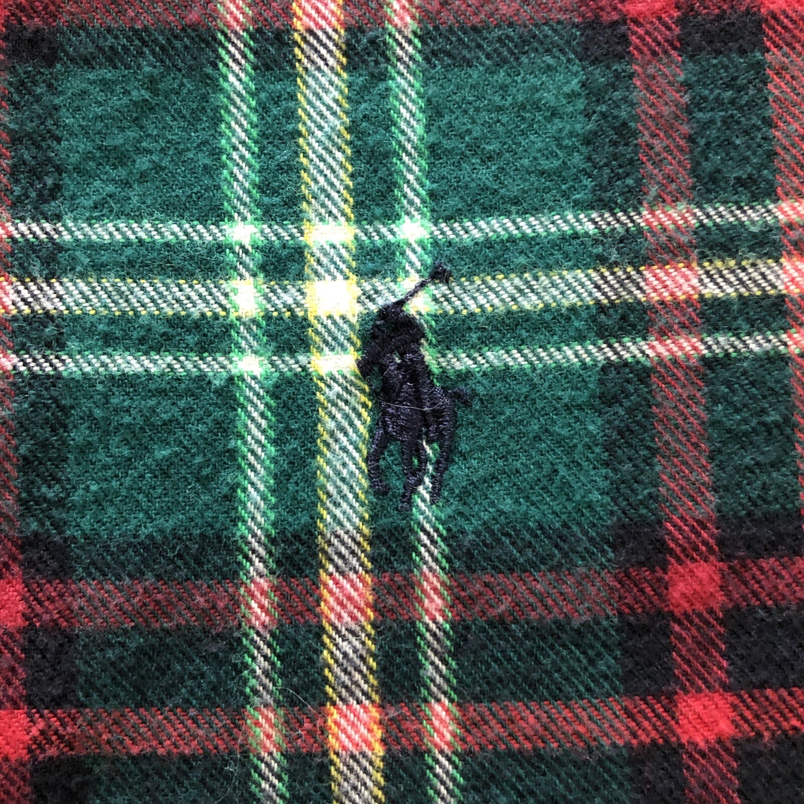 Polo Ralph Lauren Men Red Green Plaid Cotton Flannel … - Gem
