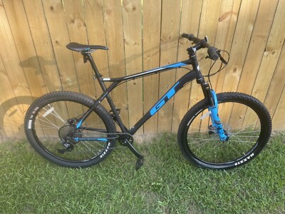 GT Aggressor Pro Mountain Bike Black And Blue XL | eBay
