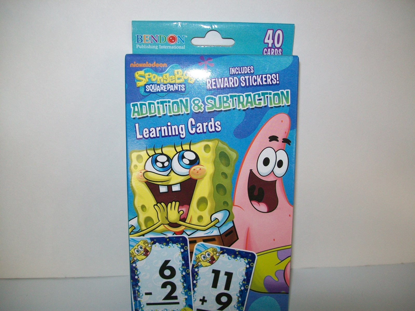 Spongebob Addition And Subtraction Learning Cards includes Reward ...