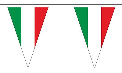 ITALY 20 metre TRIANGLE BUNTING 30 FLAGS flag TRIANGULAR 54 FLAGS ...