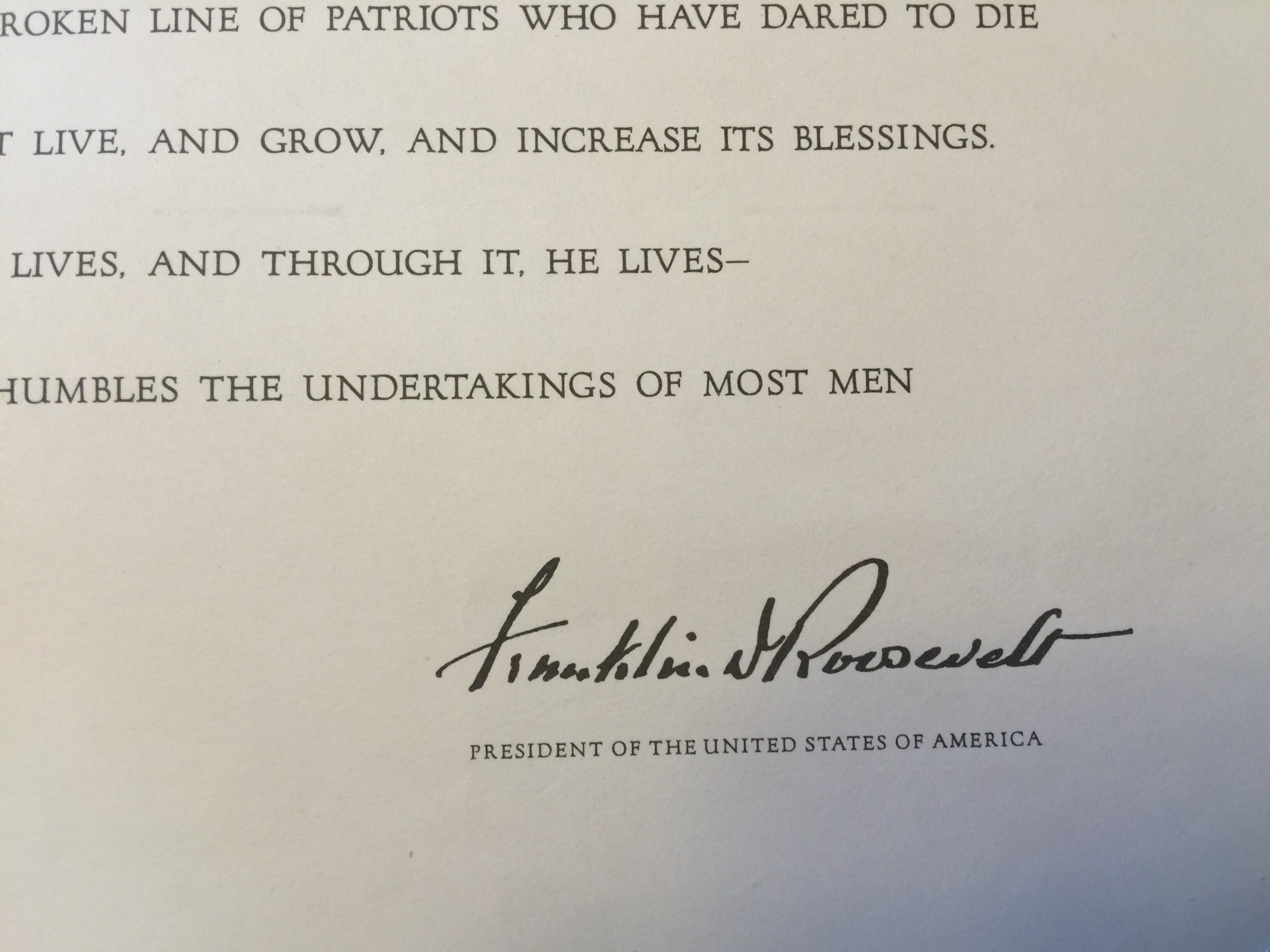 WW2 Fallen Soldier Historical Letter Signed By FDR Franklin Delano ...