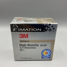 3M High Density DS HD 3.5" Diskette - Box of 10 (12513) for sale online ...