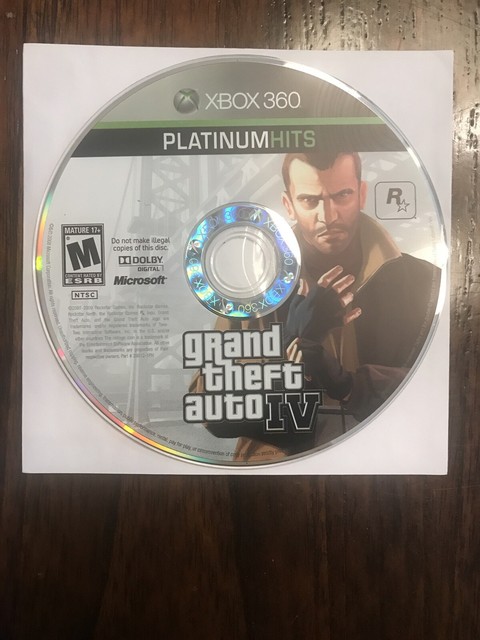 Grand Theft Auto IV - Platinum Hits Edition (Xbox 360, 2009) VG Disc ...