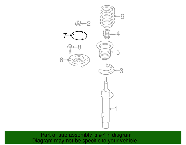 BMW 31306869890 Genuine OEM Strut Mount Gasket for sale online | eBay