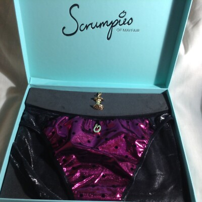 Scrumpies of Mayfair garden pink lady Luxury Knicker 8-16 RRP £55 BNIB ...