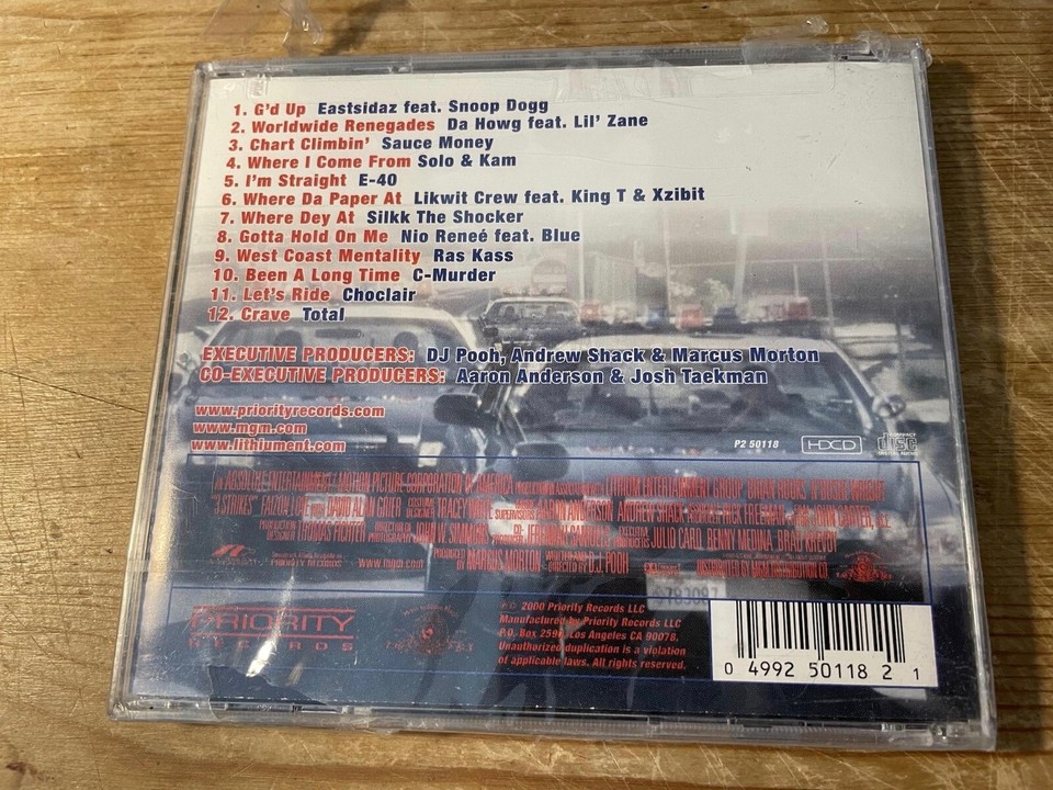 3 STRIKES (Various Artists) OOP 2000 Priority Records Soundtrack CD ...