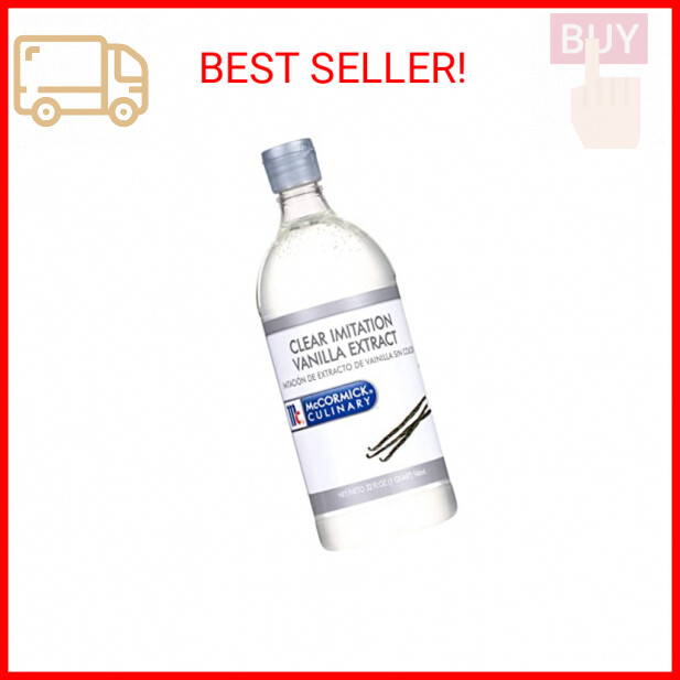 McCormick Clear Imitation Vanilla Extract 1 Quart 32oz for sale online ...