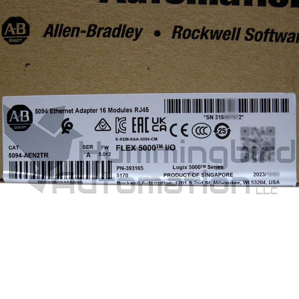 2023 Allen Bradley 5094-AEN2TR /A Flex 5000 Ethernet/IP Module Surplus ...