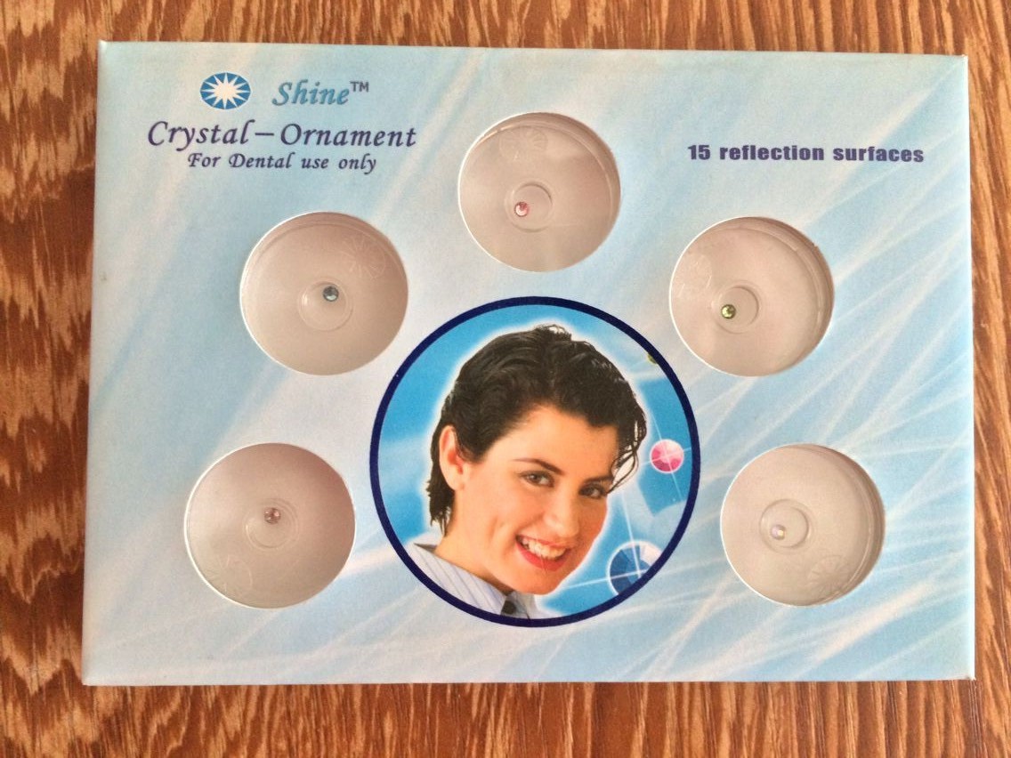 5 Pcs Dental Oral Teeth Gems Colorful Crystal Tooth Ornaments Jewelry ...