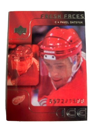 PAVEL DATSYUK 2001/02 UPPER DECK ICE Fresh Faces ROOKIE CARD #/1500! | eBay