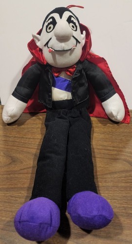 Rare Vintage Stuffins 1995 Halloween 22" Dracula Vampire Nylon Plush ...