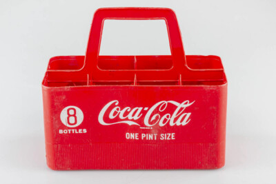Vintage Coca Cola 8 Pack 1 Pint Bottle Plastic Carrier - Classic ...