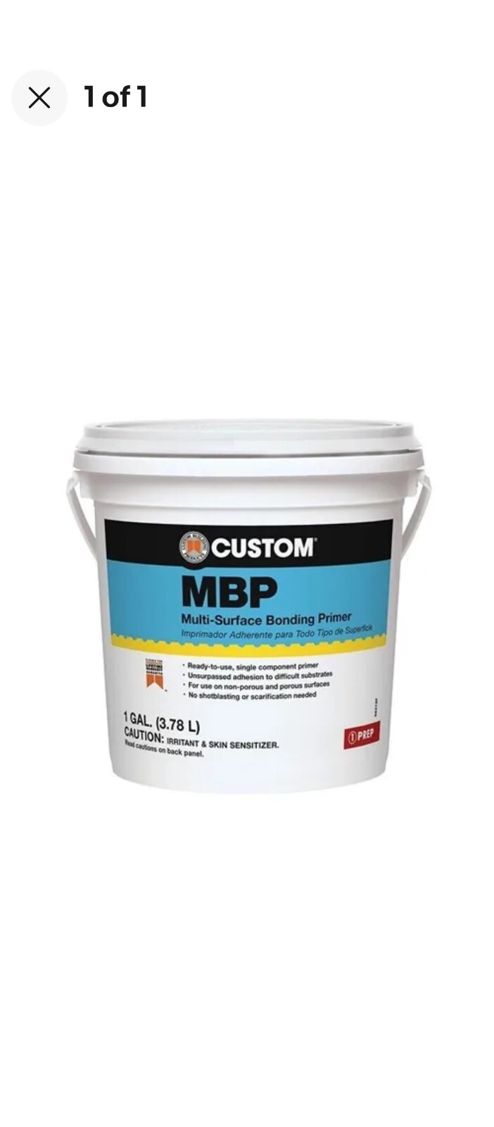 MBP Multi Surface Bonding Primer 1 Gal No Shot Blasting or Abrasion ...