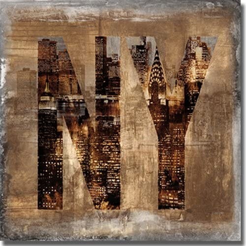 NY Revealed by Luke Wilson Gallery-Wrapped Canvas Giclee Art (30 in x ...