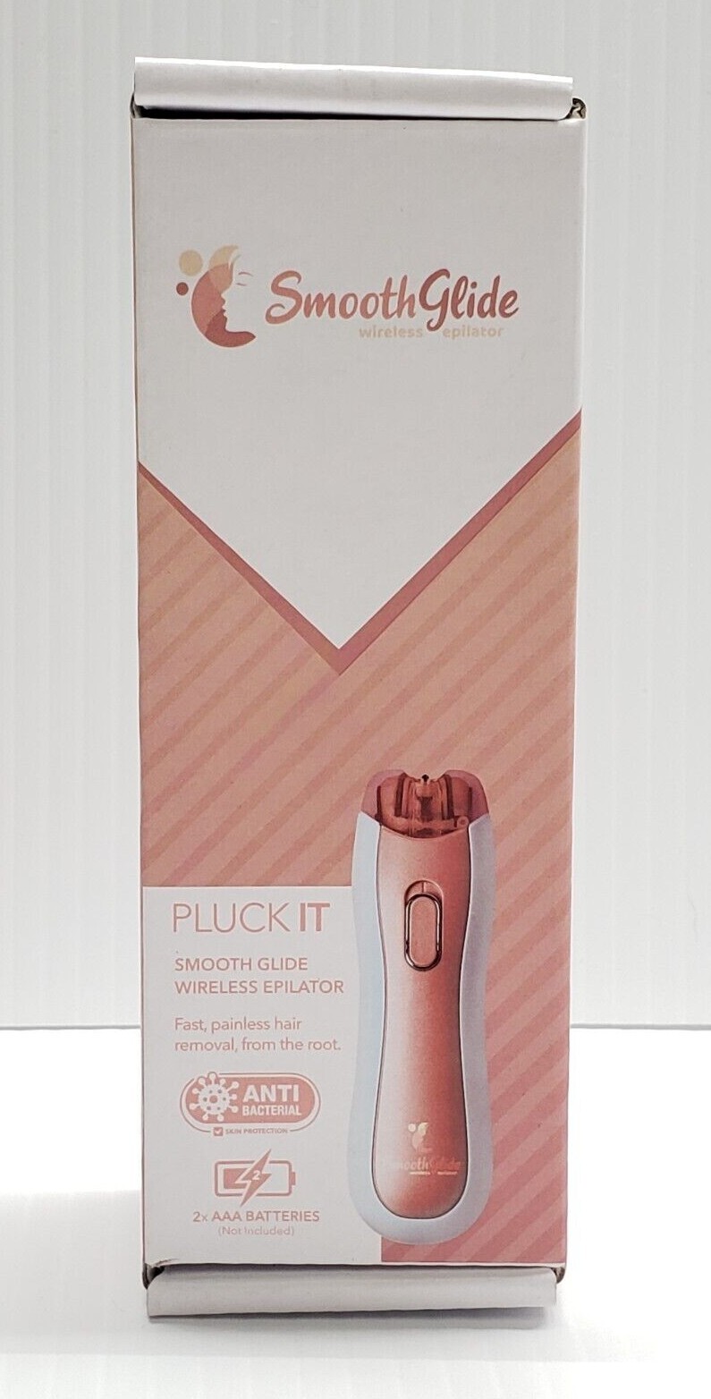 Smooth Glide Pluck It Hair Removal Epilator Wireless Anti-Bacterial ...