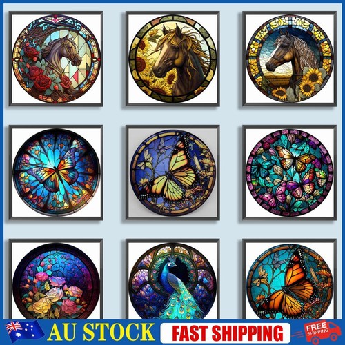 5D DIY Full Round Drill Diamond Painting Abstract Kit Home Decoration ...