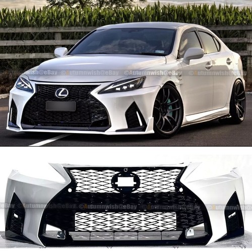 For 06-13 IS250 IS350 Conversion to 21+ F-Sport Front Bumper Kit White ...
