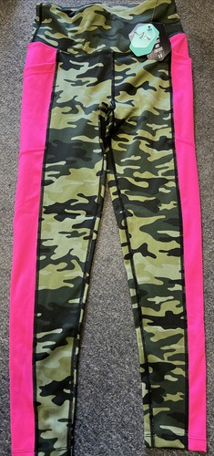 NWT LuLaRoe Brave Rise 7/8 Fitness Legging Pink Camo Camouflage-Size X ...