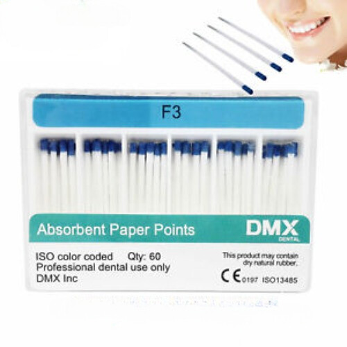 DMXDENT Dental Endodontics Endo Absorbent Paper Points Tips Taper .06 ...