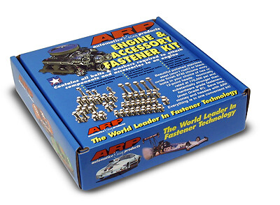 ARP Engine Bolt Kit 534-9601; Hex, Polished Stainless for Pre-87 SBC w/headers | eBay