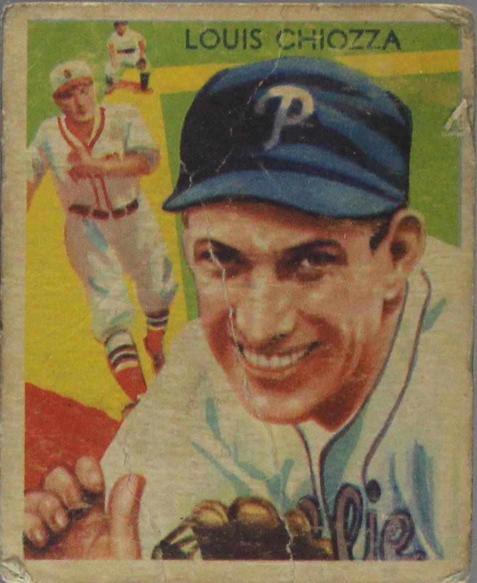 1934-36 National Chicle Diamond Stars - R327 Lou Chiozza #80 Issued in ...
