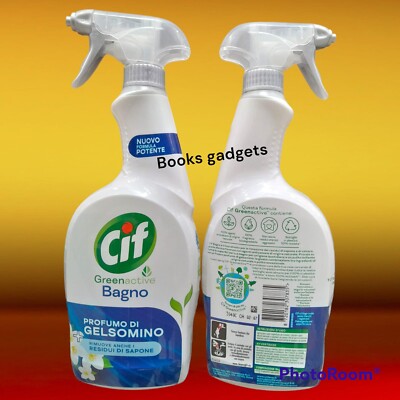 9 Flaconi Cif Spray Green Active BAGNO Profumo di Gelsomino 650ml | eBay