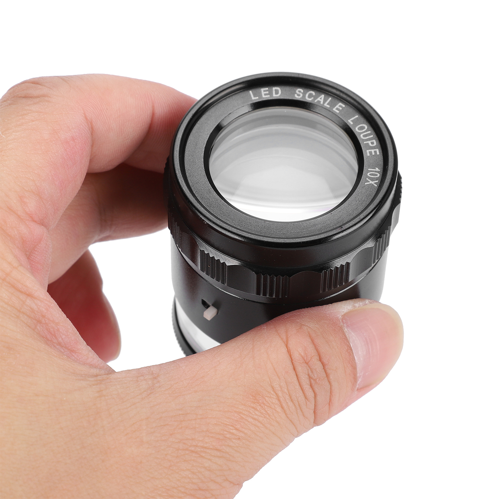 8LED 10X Magnifier Loupe With Scale High Definition Adjustable ...